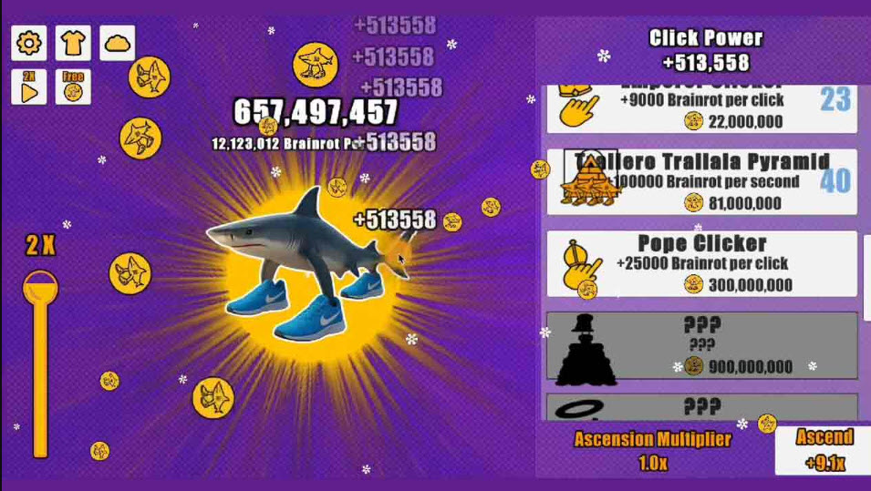 Italian Brainrot Clicker - Play Online On Steal A Brainrot Game