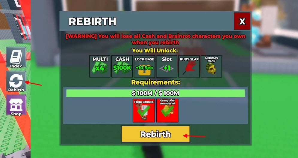 Steal A Brainrot Rebirths - Play Online On Steal A Brainrot Game